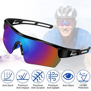 Pokiiulk 6 Pack Safety Glasses for Men Women, Saftey Glasses ANSI Z87.1+ UV Protection Impact Resistant Saftey Goggles Protective Eyewear