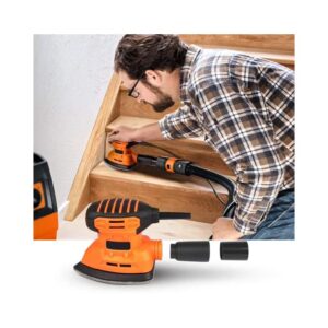 Mouse Sander, 12Pcs Sandpapers, 12000 RPM 130W Detail Sanders with Dust Collection System for Tight Spaces