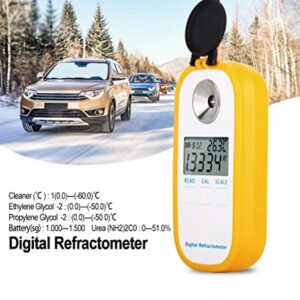 yise-O0615 New For Digital Refractometer Automotive Antifreeze Ethylene Propylene Glycol -2 Refractometer Freezing Cleaner Battery Refractometer