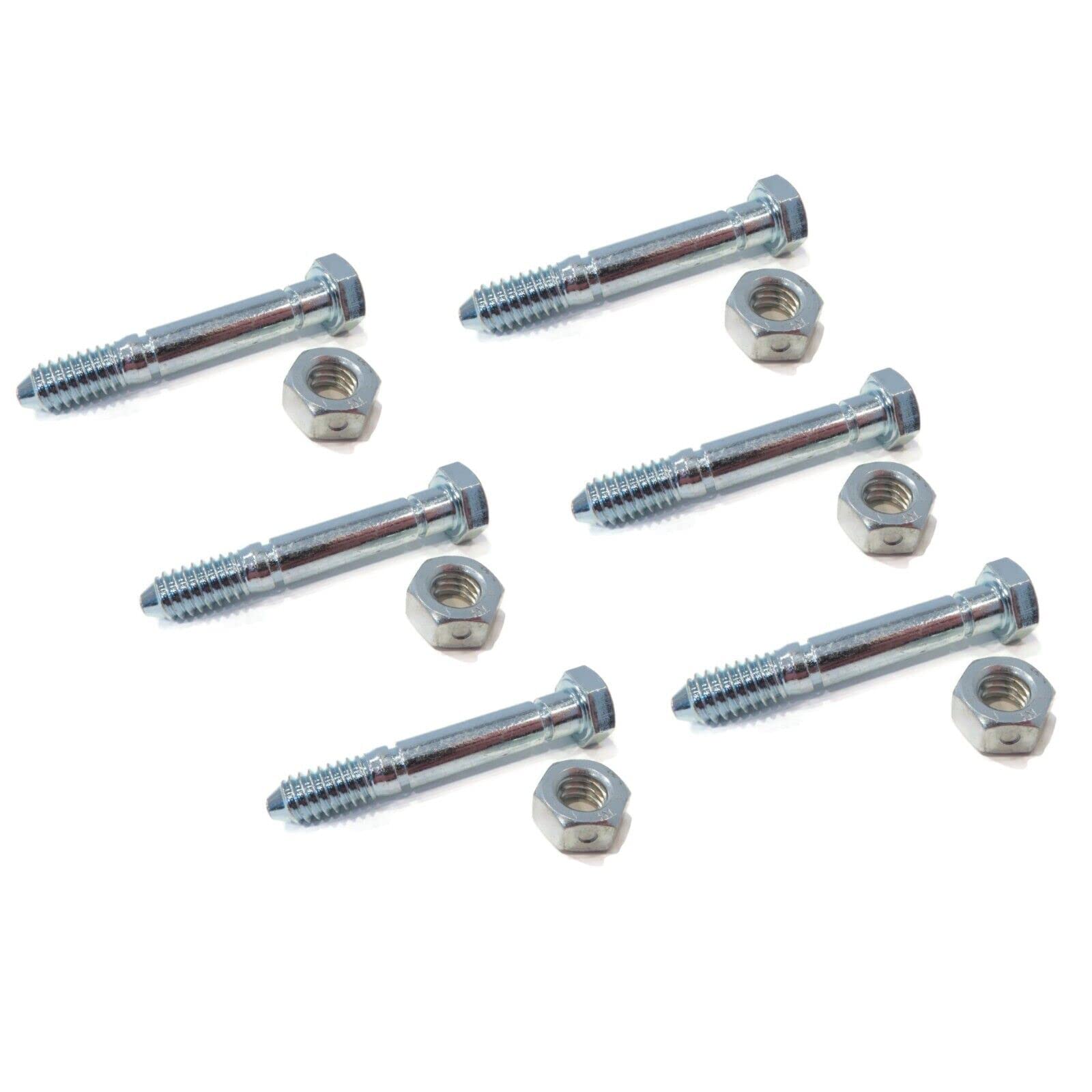 The ROP Shop | Pack of 6 - Shear Pin Bolt & Nut for Ariens SNO-Thro 926LE 926001 926101 926007