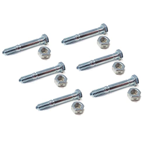 The ROP Shop | Pack of 6 - Shear Pin Bolt & Nut for Ariens SNO-Thro ST824 932101 932308 932309