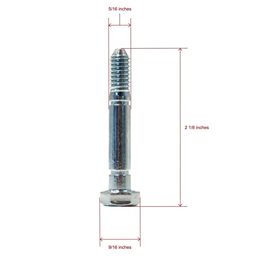 The ROP Shop | Pack of 6 - Shear Pin Bolt & Nut for Ariens SNO-Thro ST824 932101 932308 932309