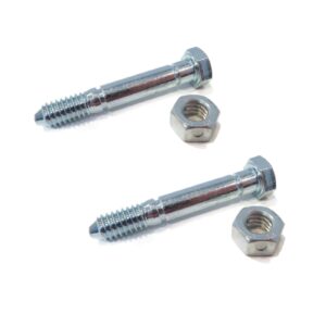 the rop shop | pack of 2 - shear pin bolt & nut for john deere snowblower 828d, 924de, 1032d