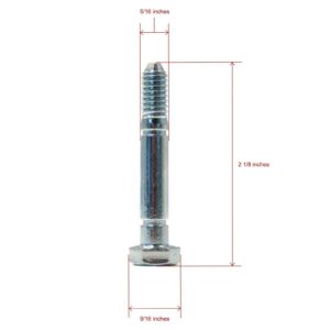 The ROP Shop | Pack of 2 - Shear Pin Bolt & Nut for Ariens SNO-Thro 910017, 910955, 910995 Snow