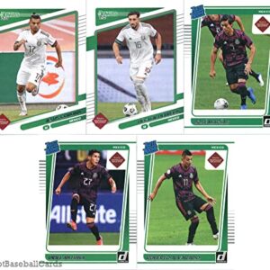 2021-22 Donruss Road to Qatar Mexico Team Set of 11 Cards: Guillermo Ochoa(#85), Diego Lainez(#86), Raul Jimenez(#87), Orbelin Pineda(#88), Hirving Lozano(#89), Edson Alvarez(#90), Jesus Manuel Corona(#91), Hector Herrera(#92), Jose Macias(#183), Roberto