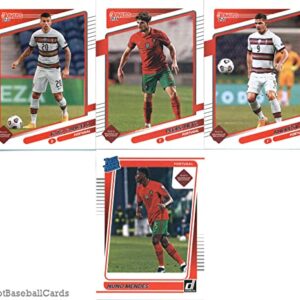 2021-22 Donruss Road to Qatar Portugal Team Set of 10 Cards: Cristiano Ronaldo(#116), Ruben Dias(#117), Bruno Fernandes(#118), Joao Felix(#119), Diogo Jota(#120), Bernardo Silva(#121), Joao Cancelo(#122), Pedro Neto(#123), Andre Silva(#124), Nuno Mendes(#