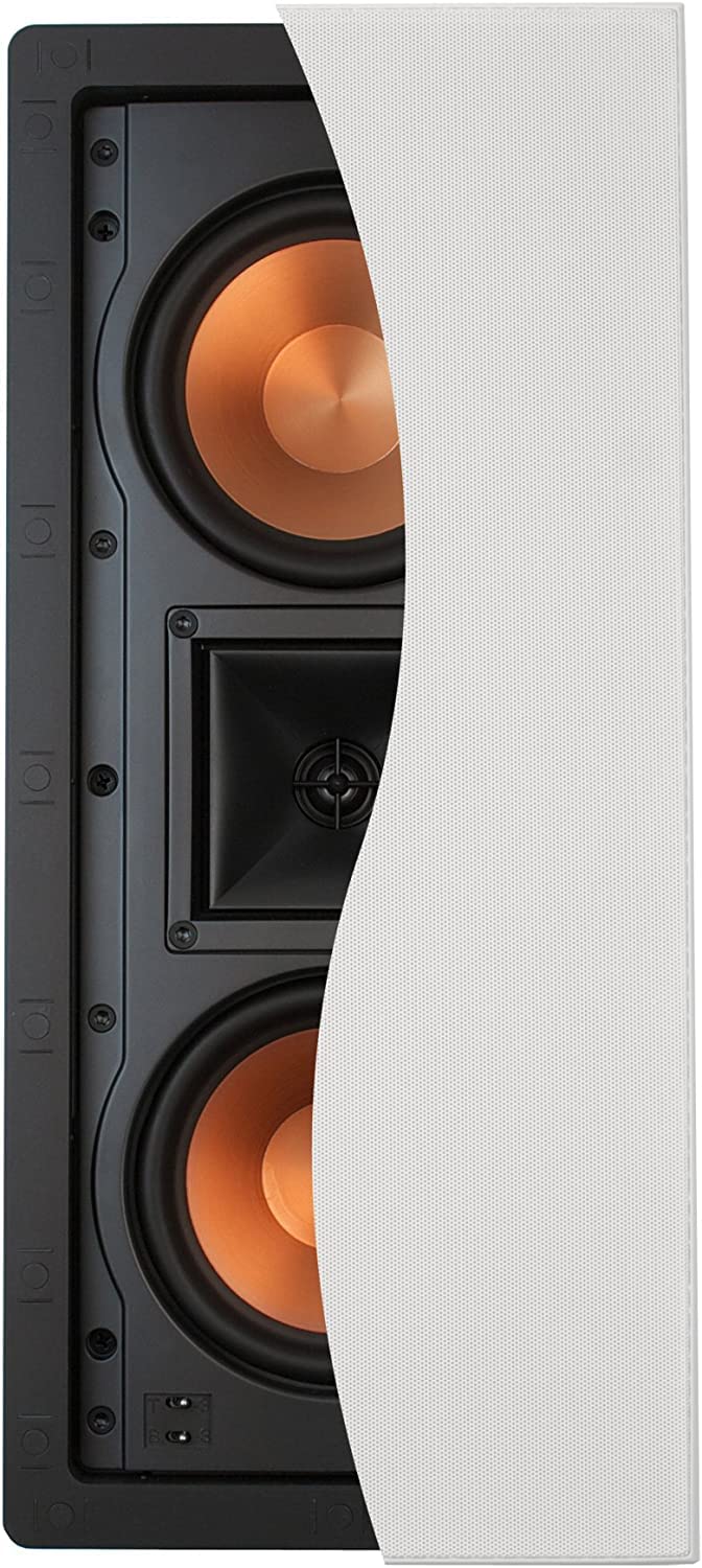 Klipsch R-5502-W II in-Wall Left, Center or Right (LCR) in-Wall or in-Ceiling Speaker Three-Pack