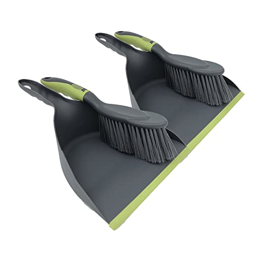 Dustpan and Brush Set,Dust Pans with Brush,Hand Broom Dust Pan,Broom Dustpan Set are Suitable for Kitchen, Sofa, Table, Car Trunk and Seat, Pet Nest and so on.(2pcs)