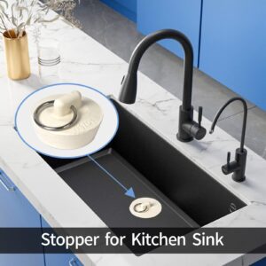 6 Sizes of Sink Stopper, Bathtub Drain Plug with Ring Suitable for Kitchen, Bathroom and Laundry Sink, Bathtub Accessories