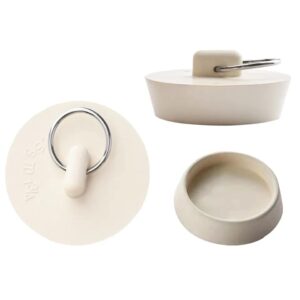 6 Sizes of Sink Stopper, Bathtub Drain Plug with Ring Suitable for Kitchen, Bathroom and Laundry Sink, Bathtub Accessories