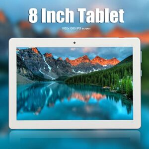 Tablet 8 Inch Android 10 Tablets, Octa Core Processor Tableta, 4GB RAM 64G ROM Tablet Computer, 1080P HD IPS Screen, WiFi, GPS, 2MP + 8MP, 2.4G+5G WiFi, 8000mah Battery