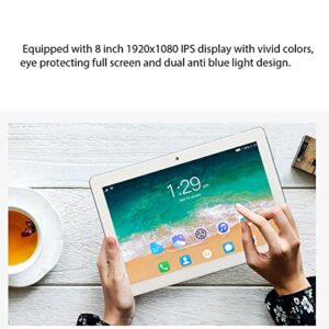 Tablet 8 Inch Android 10 Tablets, Octa Core Processor Tableta, 4GB RAM 64G ROM Tablet Computer, 1080P HD IPS Screen, WiFi, GPS, 2MP + 8MP, 2.4G+5G WiFi, 8000mah Battery