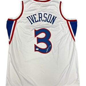 Allen Iverson Philadelphia 76ers Autograph Signed Jersey THE ANSWER White JSA Witnessed Certified