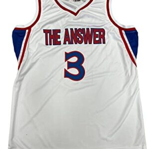 Allen Iverson Philadelphia 76ers Autograph Signed Jersey THE ANSWER White JSA Witnessed Certified