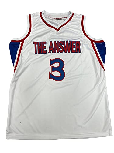 Allen Iverson Philadelphia 76ers Autograph Signed Jersey THE ANSWER White JSA Witnessed Certified