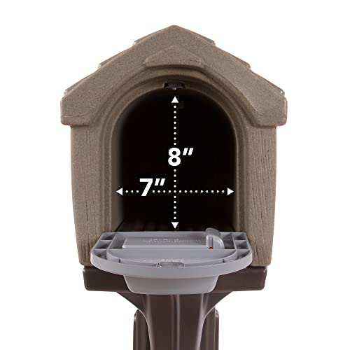 Dig-Free Easy Up Home Mailbox, Timber, Made in The USA