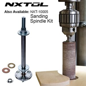 NXTUL 4.5” Sanding Rubber Drum Kit | 5-Piece Drum Set Contains 3”, 2”, 1.5”, 1” and .75” Drums