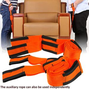 Moving Straps, Lifting Straps for Moving Furniture,2-Person Lifting and Moving System, 2 Straps and 2 Vests for Carry Heavy Furniture