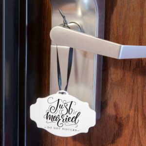 Honeymoon Door Hanger | Just Married Do Not Disturb | Wedding Gift | Wedding Shower Gift | Honeymoon Gift | Bridal Shower Gift