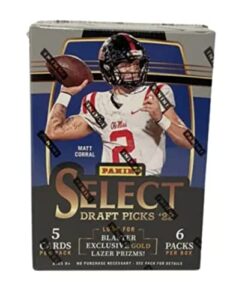 2022 panini select football draft picks blaster box (30 cards)