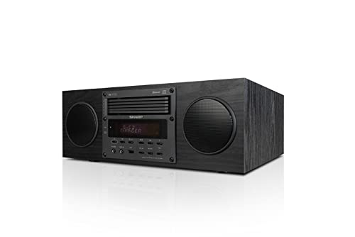 Sharp CD-BH350 Micro Audio Component System with 5 CD Changer, Bluetooth, FM Radio & USB Playback - 50 Watts RMS