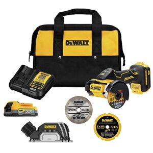 dewalt 20v max cordless angle grinder kit, 3-in. (dcs438e1)