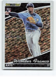 2022 topps update black gold #bg-2 wander franco nm-mt tampa bay rays baseball mlb