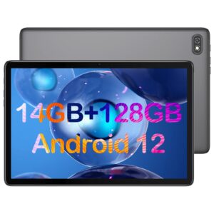 oscal 10.1 inch tablet(14+128gb) 1tb expansion, android 12 tablet computer, 13+8mp camera, octa-core processor, 6580mah battery, bt 5.0, 2.4g/5g wifi, parent control, google gms certified