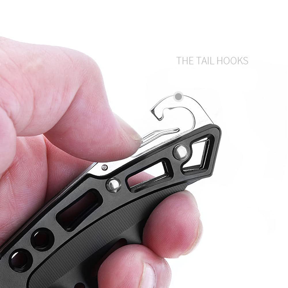 YITOO Key knife, 2Pcs Keychain multitool for Cutting Rope, Paper Boxes and Fruits Easy, Folding Knife Mini Keychain Knife