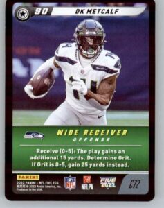 2022 panini five nfl #c72 d.k. metcalf seattle seahawks nfl football trading card