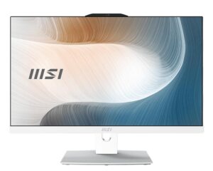 msi modern am242p 12m-071de all-in-one weiß - 60,5cm (23.8") fhd display, intel i7-1260p, 16gb ram, 512gb ssd, iris xe