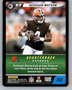 2022 panini five nfl #r156 deshaun watson cleveland browns nfl football trading card