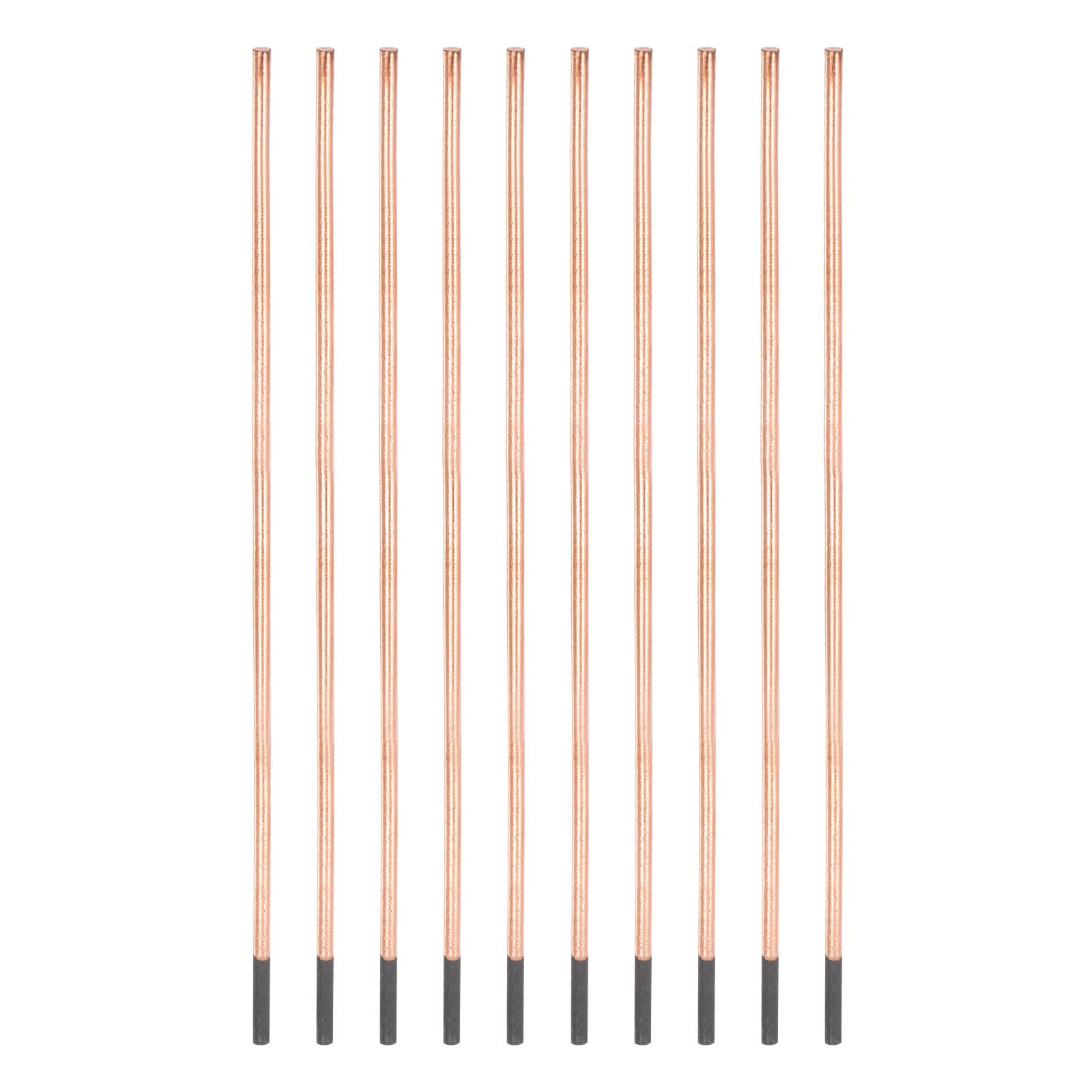 HARFINGTON 10pcs Copper Coated Gouging Carbon 4x355mm Carbon Gouging Rods Electrodes for Cutting and Gouging Metals