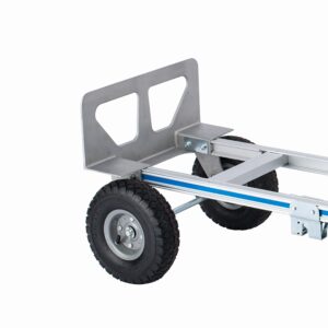 SmarketBuy Convertible Hand Truck 1000 LBS Weight Capacity 2 in 1 Heavy Duty Hand Truck Durable Aluminum and Steel Construction with Nose Plate 4 Wheels Hand Truck Dolly