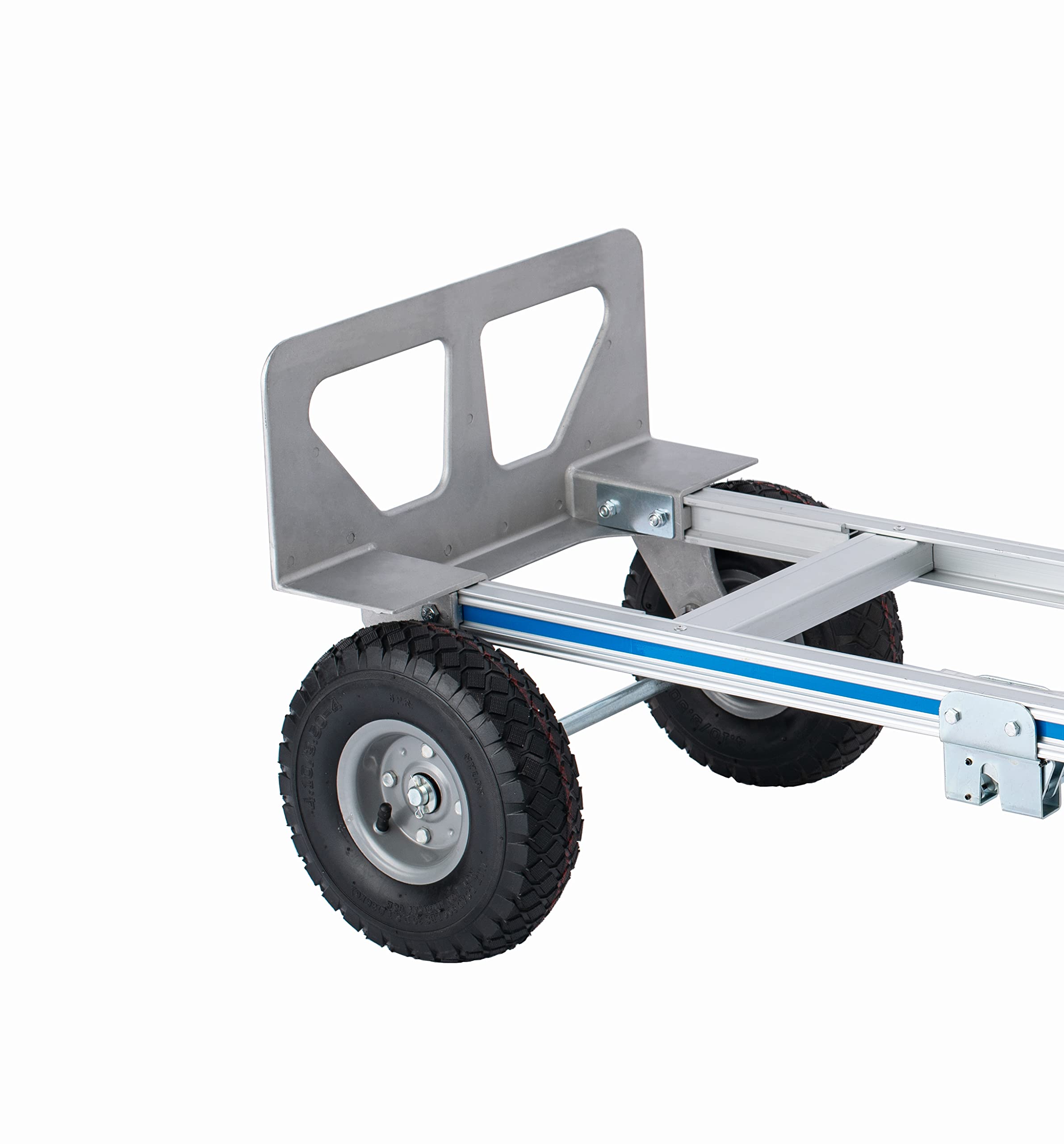 SmarketBuy Convertible Hand Truck 1000 LBS Weight Capacity 2 in 1 Heavy Duty Hand Truck Durable Aluminum and Steel Construction with Nose Plate 4 Wheels Hand Truck Dolly