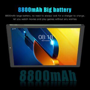 10.1in Tablet, 5G WiFi 6GB 128GB Tablet, 8800mAh 1960x1080 200W Front 500w Rear HD Camera, 10 Core CPU Processor, for 12