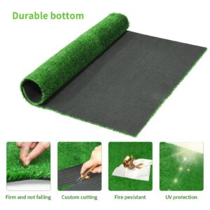 LOOBANI Realistic Artificial Grass Rug Indoor Outdoor, Dog Grass Mat with Drainage Holes and Replacement Artificial Grass Turf, Suitable for Garden Lawn Landscape Balcony Decoration- 3 Feet x 5 Feet