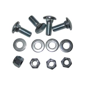 4PK Carriage Bolts 06200235 for Ariens Skid Shoe 02483059 Snowblower Parts with Washers and Lock Nuts