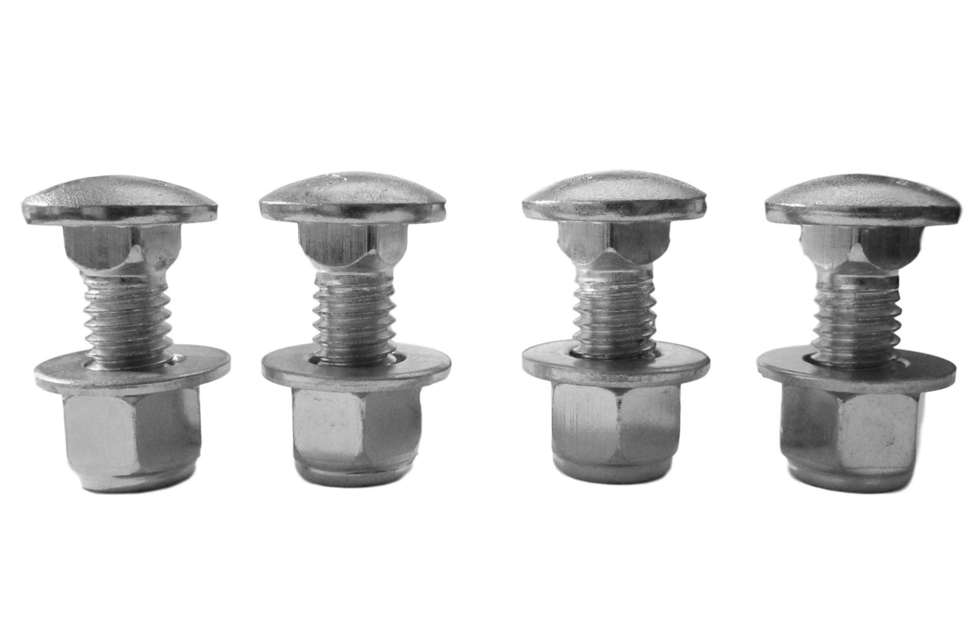 4PK Carriage Bolts 06200235 for Ariens Skid Shoe 02483059 Snowblower Parts with Washers and Lock Nuts