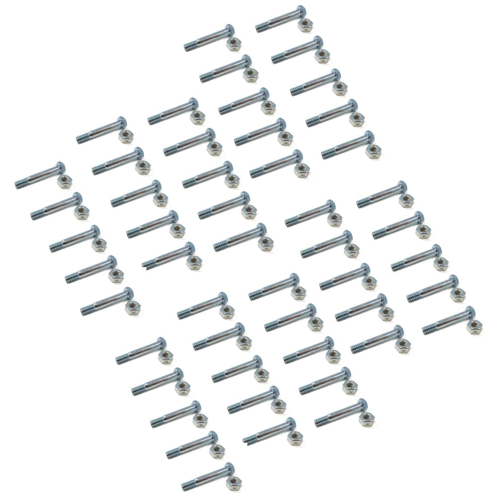 The ROP Shop | Pack of 50 - Shear Pin Bolt & Nut for Ariens - Gravely 03204300 & 73202700 Snow