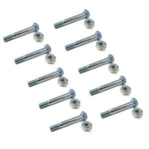 the rop shop | pack of 10 - shear pin bolt & nut for ariens snowblower st2+2, st22l, st20e snow