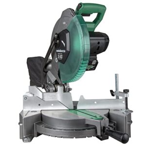 metabo hpt 18v multivolt™ cordless miter saw kit | 10-inch blade | includes 1-18v/36v multivolt™ battery + charger | xact cut led shadow line system | c1810dfa