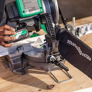 Metabo HPT 18V MultiVolt™ Cordless Miter Saw Kit | 10-Inch Blade | Includes 1-18V/36V MultiVolt™ Battery + Charger | Xact Cut LED Shadow Line System | C1810DFA