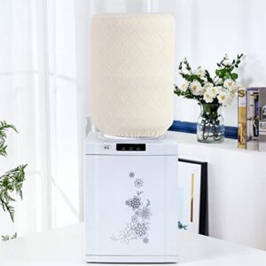 Water Dispenser Barrel Dust Cover Durable Fabric Water Cooler Covers Furniture Cover Protector Decoration Reusable Dust Proof Cover for 5 Gallons (Beige)