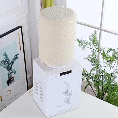 Water Dispenser Barrel Dust Cover Durable Fabric Water Cooler Covers Furniture Cover Protector Decoration Reusable Dust Proof Cover for 5 Gallons (Beige)