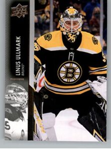 2021-22 upper deck extended #517 linus ullmark boston bruins nhl hockey trading card