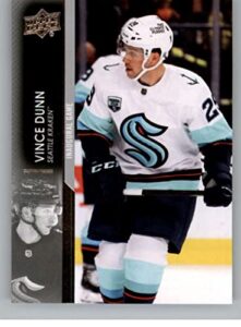 2021-22 upper deck extended #698 vince dunn seattle kraken nhl hockey trading card