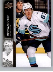 2021-22 upper deck extended #693 morgan geekie seattle kraken nhl hockey trading card