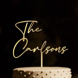 Personalized Rustic Mr&Mrs Cursive Cake topper, Custom Calligraphy wording Cake topper