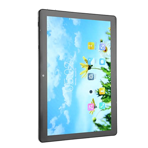 Tablet, Tablet PC 2.4G 5G WiFi 100-240V for Travel for Home (Black)